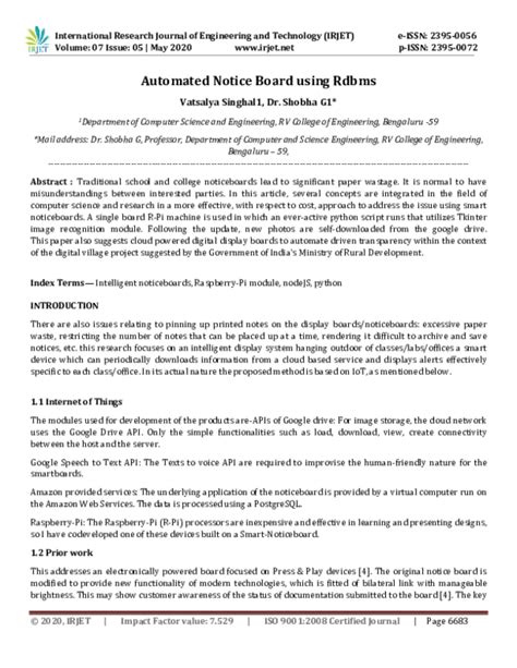 pdf irjet automated notice board using rdbms irjet journal