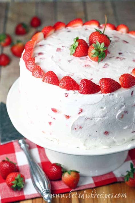 Strawberries Cream Cake Let S Dish Recipes