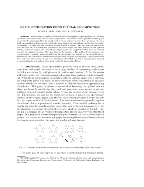 pdf graph optimization using fractal decomposition