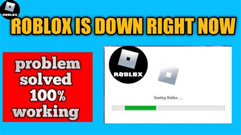 Fix Is Roblox Down Right Now Roblox Not Working Roblox Game Not
