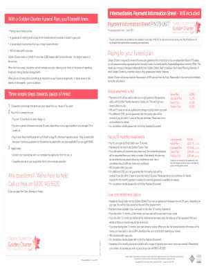 Fillable Online Intermediaries Payment Information Sheet Will