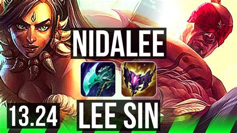 NIDALEE Vs LEE SIN JNG 14 0 5 72 Winrate Legendary 6 Solo Kills