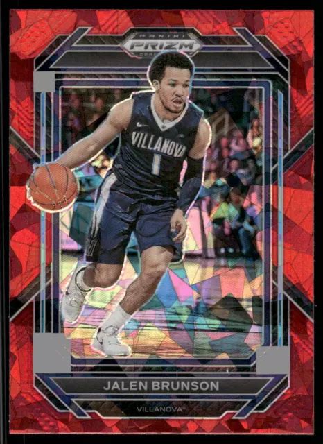 2023 PANINI PRIZM Draft Picks 87 Jalen Brunson Red Ice EUR 2 23