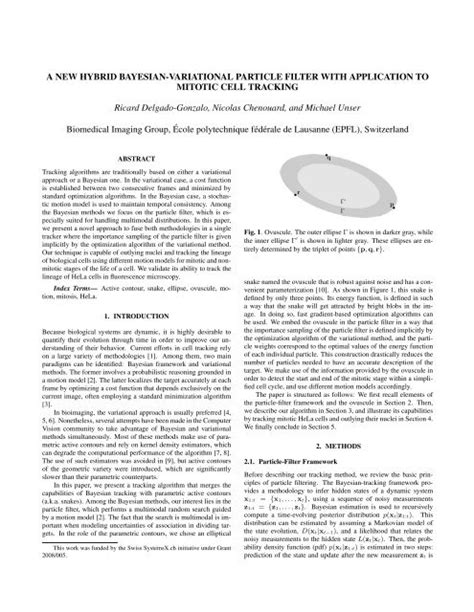 a new hybrid bayesian variational particle filter ricard delgado