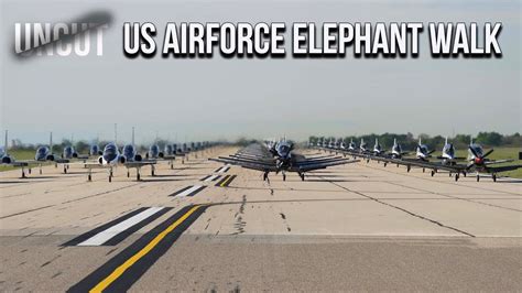 Us Airforce Elephant Walk Sheppard Afb Elephant Walk Uncut Youtube