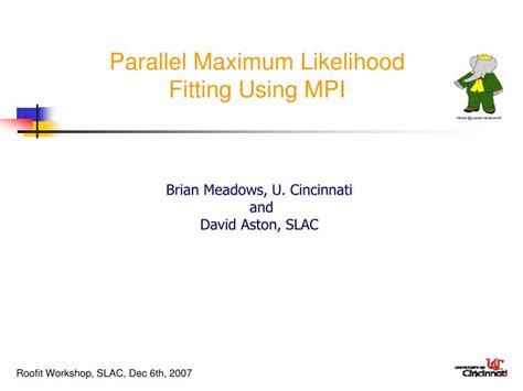 ppt parallel maximum likelihood fitting using mpi powerpoint presentation id 4412443