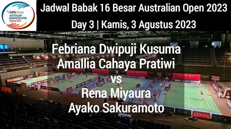 Jadwal Babak Besar Australian Open Wakil Indonesia