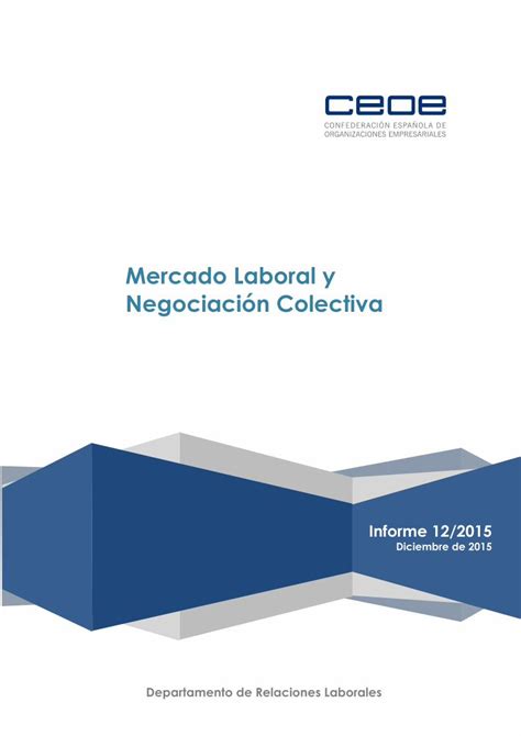 PDF Mercado Laboral y Negociación Colectiva DOKUMEN TIPS