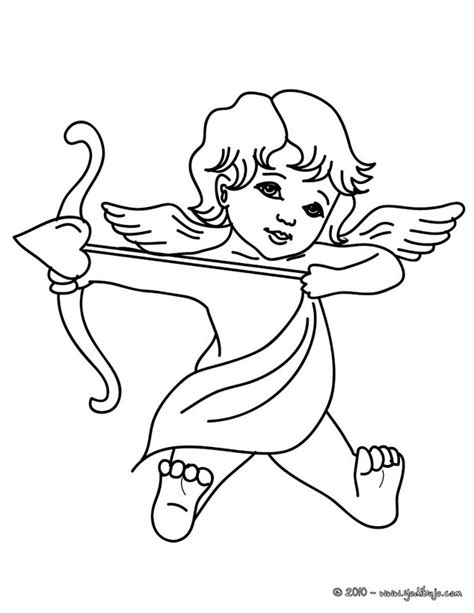 Dibujos para colorear cúpido disparando amor es hellokids