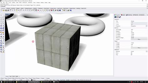 Rhino Basics Simple Texture Mapping 01 YouTube