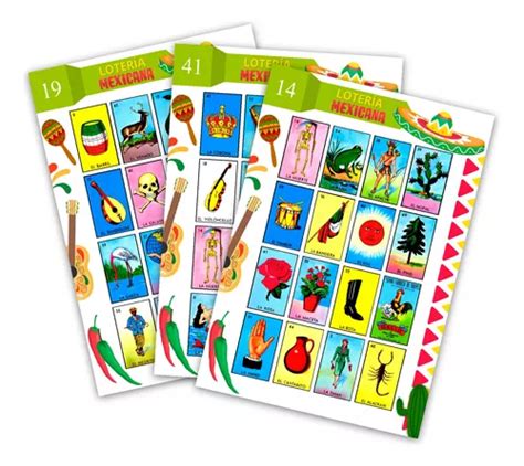 Lotería Mexicana Digital Imprimible 400 Tablas Únicas Pdf Meses sin