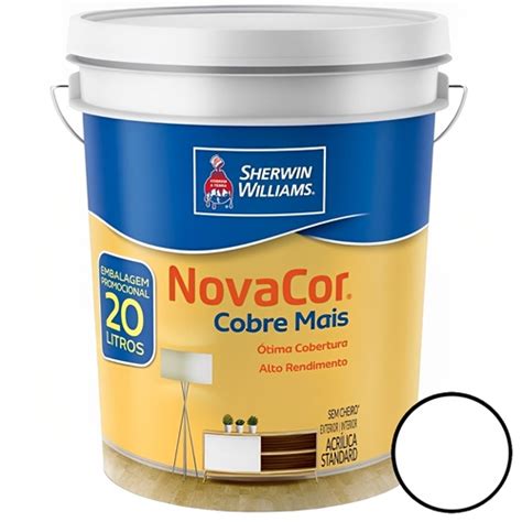 Tinta Acrílica Fosco Novacor Cobre Mais Branco 20 Litros 38593167
