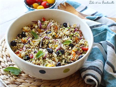Salade de quinoa à la Grecque Lolo et sa tambouille