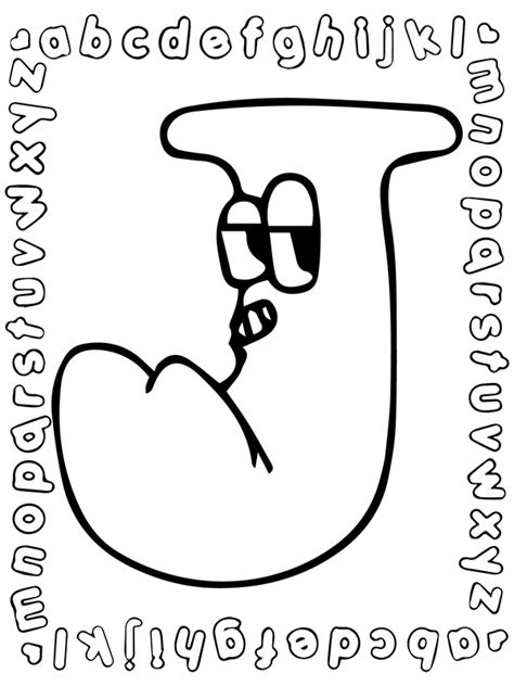 Alphabet Lore Letter J Coloring Page Free Printable Coloring Pages