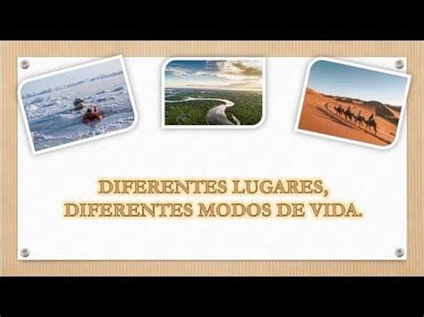 Geografia Diferentes lugares diferentes modos de vida Conexão