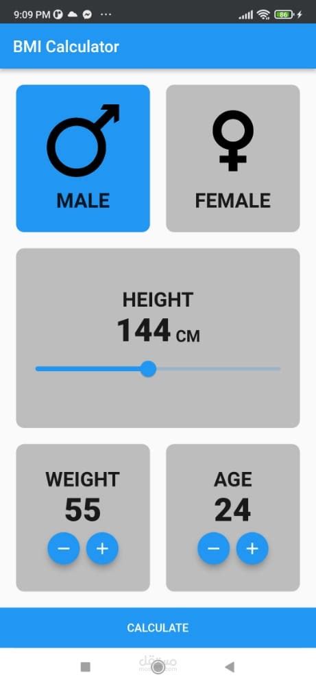 bmi calculator مستقل
