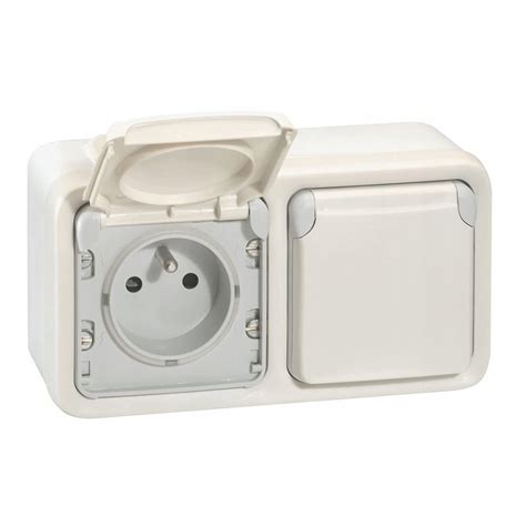 PLEXO Gniazdo natynkowe hermetyczne podwójne IP55 069919 Cena