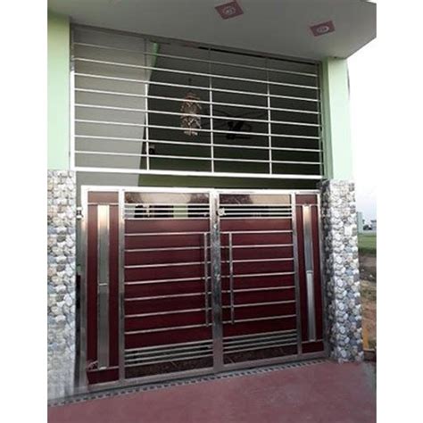 Galvanized Steel Swing Fabricated Metal Gate For Residential At Rs