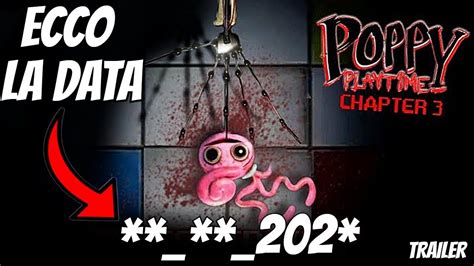 ECCO La DATA UFFICIALE Dell USCITA POPPY PLAYTIME CAPITOLO 3 TRAILER