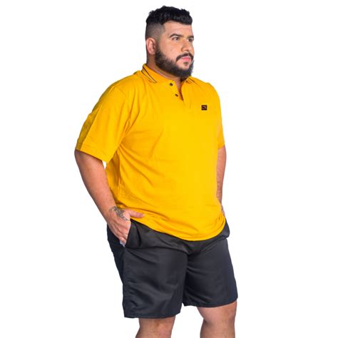 Camisa Gola Polo Masculino Plus Size G1 G2 G3 Extra Grande Fio 30 1