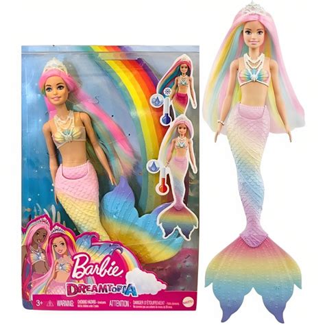 Boneca Articulada Barbie Sereia Dreamtopia Arco Ris Gtf Mattel