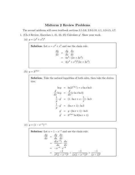 review 2 practice problems for exam 2 midterm 2 review problems the second midterm will