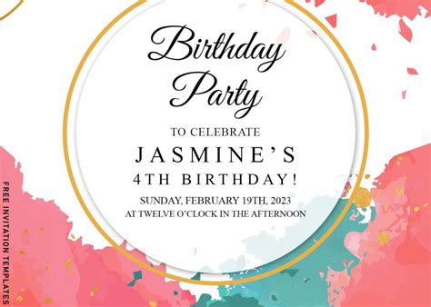 9 Gorgeous Boho Pampas Grass Birthday Invitation Templates