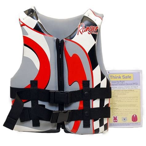 Ranger Boat Life Jacket Y Type Iii Youth Gray Red Walmart