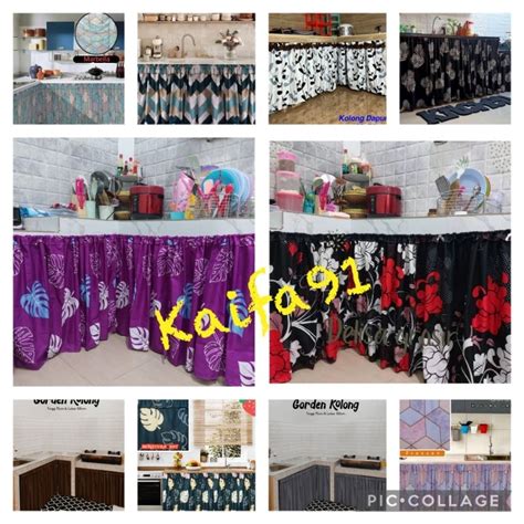 Jual Gorden Kolong Dapur Minimalis Uk X Cm Bonus Tali Shopee