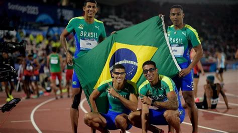 Pan 2023 Brasil Conquista Ouro No Revezamento 4x400m Masculino