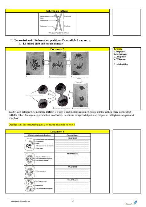 Notion de linformation génétique Cours 1 AlloSchool