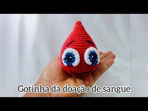 Gotinha da doação de sangue doaçãodesangue amigurumi
