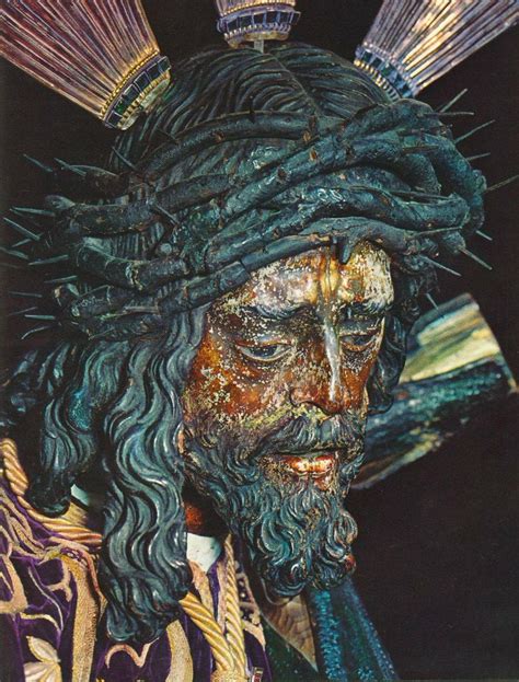El bendito rostro del Gran Poder previo a la restauración por parte de