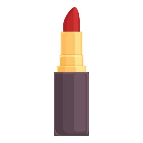 vector de dibujos animados de icono de lápiz labial maquillaje