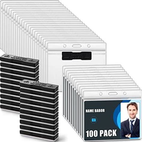 Amazon C Line Magnetic Name Badge Holder Kit Horizontal 4w X 3h