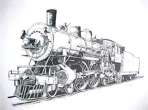 Steam Train Line Drawing At PaintingValley Explore Collection Of