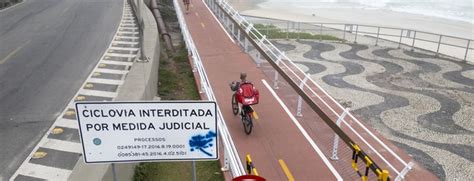 Mesmo Interditada Ciclovia Tim Maia Est Sendo Usada Por Ciclistas