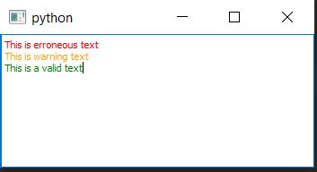 Python Pyqt Qtextedit Change Text Color