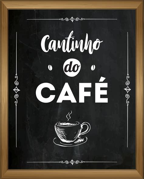 Quadro Decorativo em Mdf cantinho do Café em Alto Relevo 20x20 cm Uno