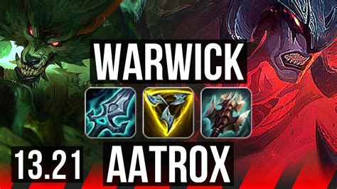 Warwick Vs Aatrox Top Rank Warwick Winrate