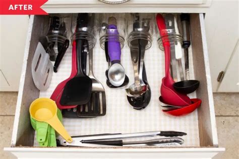 Cómo organizar un cajón de utensilios de cocina sin comprar un