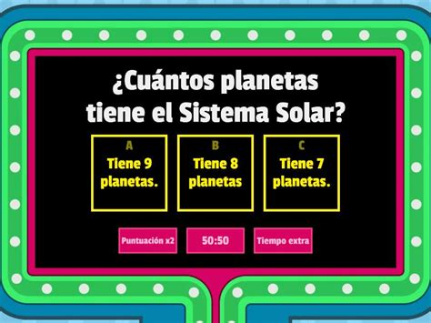 El Sistema Solar Gameshow Quiz