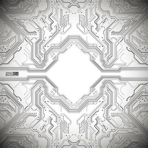 Premium Vector Technological Vector Background With A Circuit Board