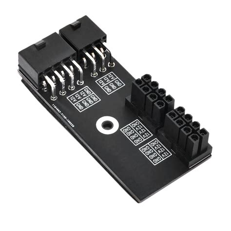 Dual Atx Pin Female To Pin Male Degree Angled Adapter For Image