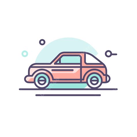 汽車的道路圖標線插圖 向量 白色背景上描繪車輛的線性圖標 Flaticon 和 Dribbble 的矢量插圖 行為高清向量圖案素材免費