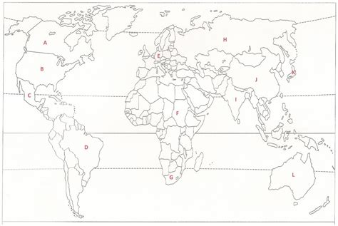 Télécharger planisphère à compléter 6ème PDF planisphère a imprimer