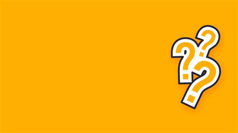 Yellow Question Mark Background With Text Space Quiz Symbol