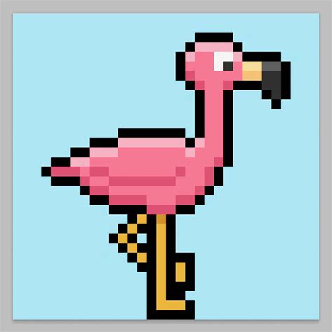 How To Make A Pixel Art Flamingo Mega Voxels