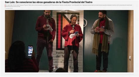 San Luis Se Conocieron Las Obras Ganadoras De La Fiesta Provincial Del