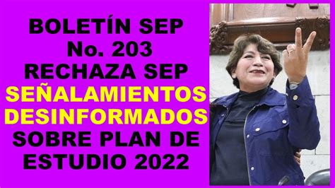 Soy Docente BOLETÍN SEP No 203 RECHAZA SEP SEÑALAMIENTOS